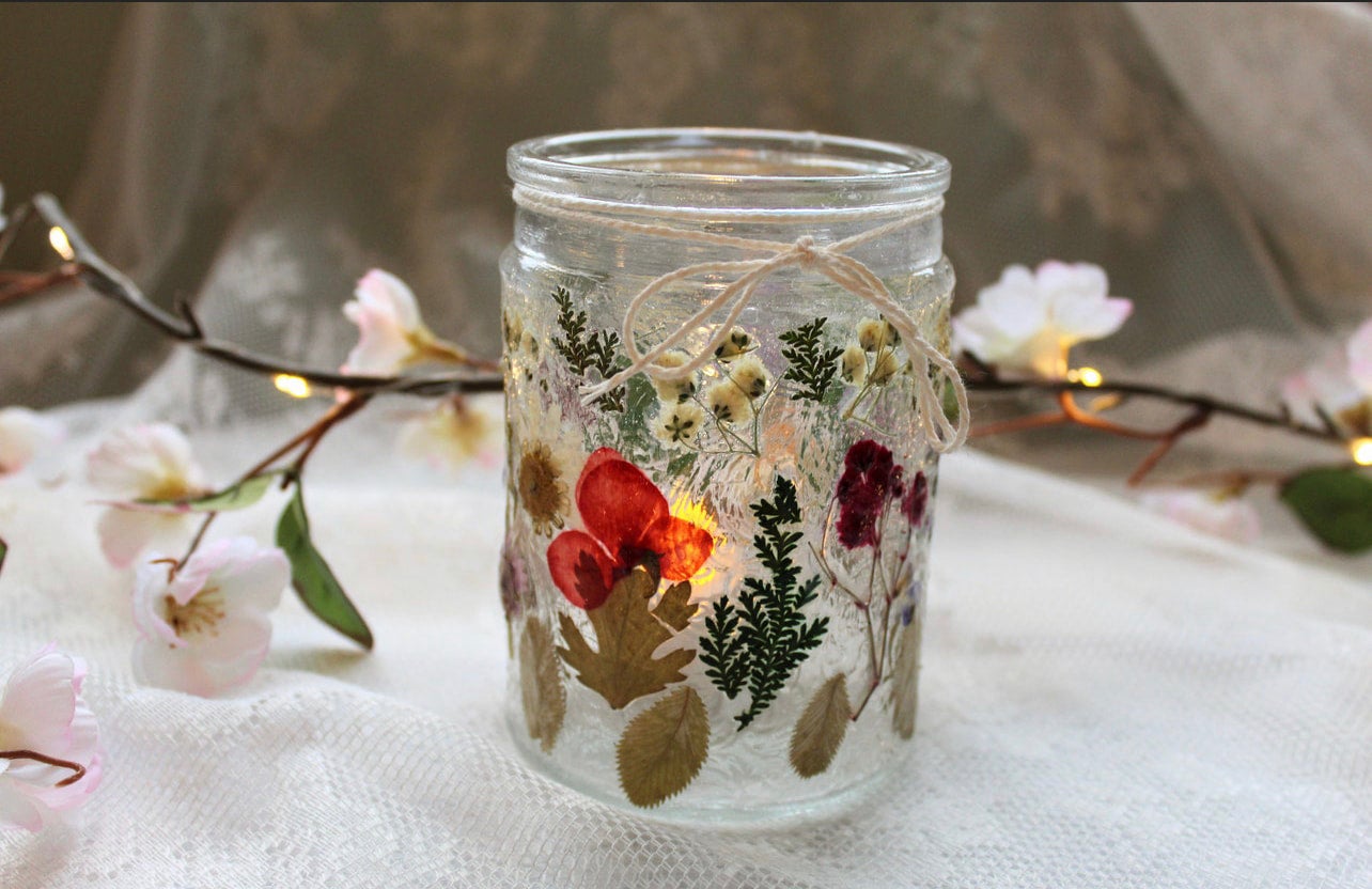 Pressed Flower Candle Workshop The Wick Burn Candle Bar